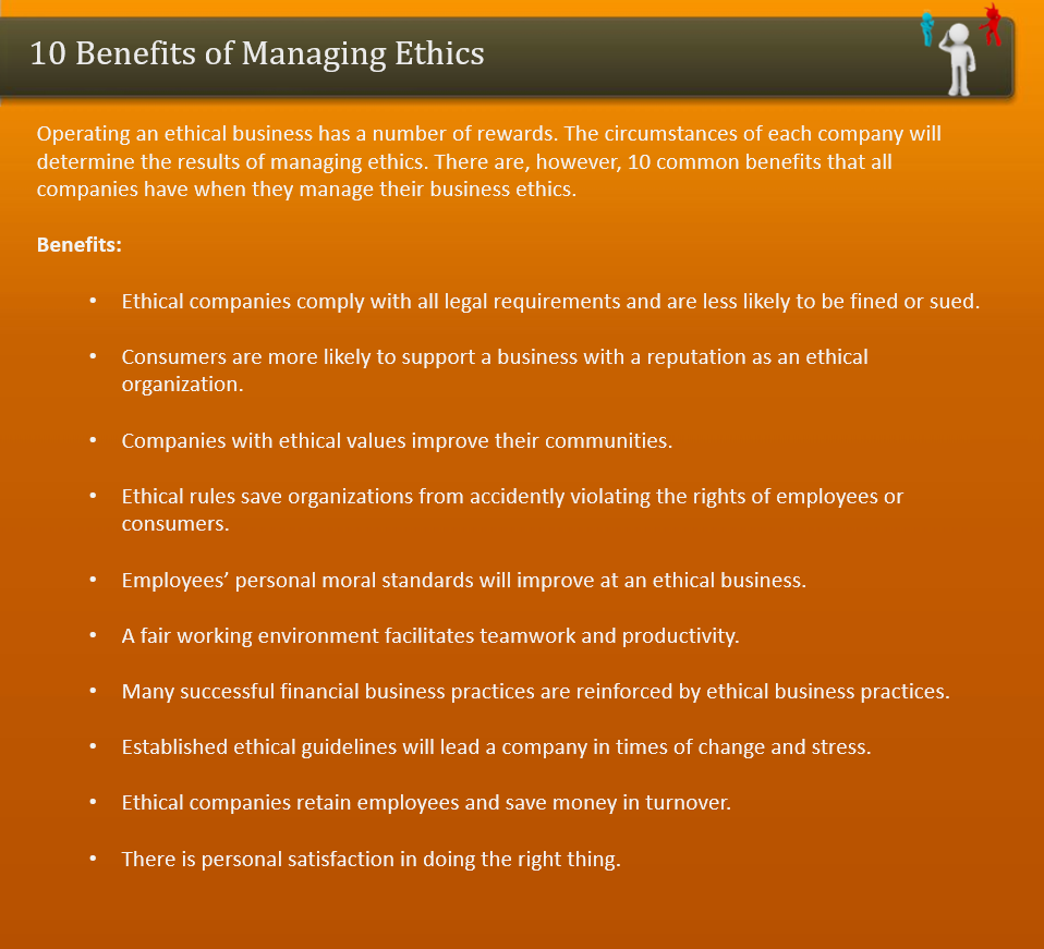 10 Benefits of Managing Ethics - FreshSkills