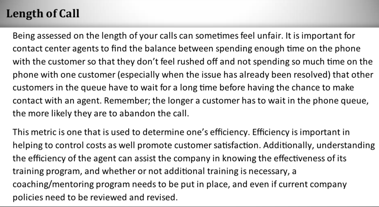 Length Of Call FreshSkills Length Of Call FreshSkills