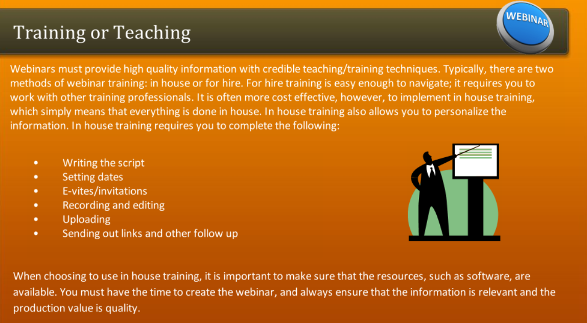 Training or Teaching - FreshSkills
