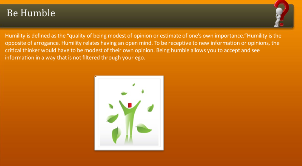 Be Humble - FreshSkills