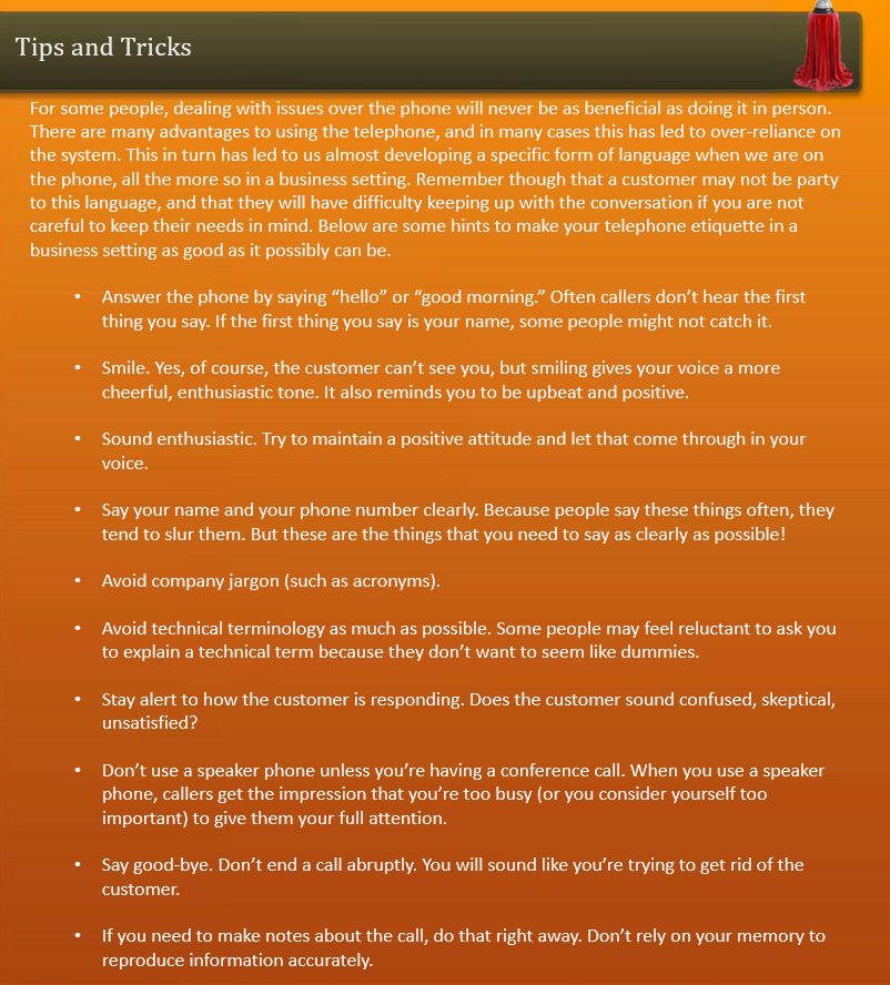 Tips and Tricks - FreshSkills