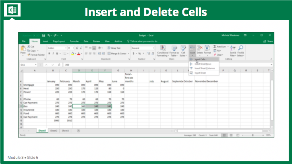 Insert and Delete Cells - FreshSkills