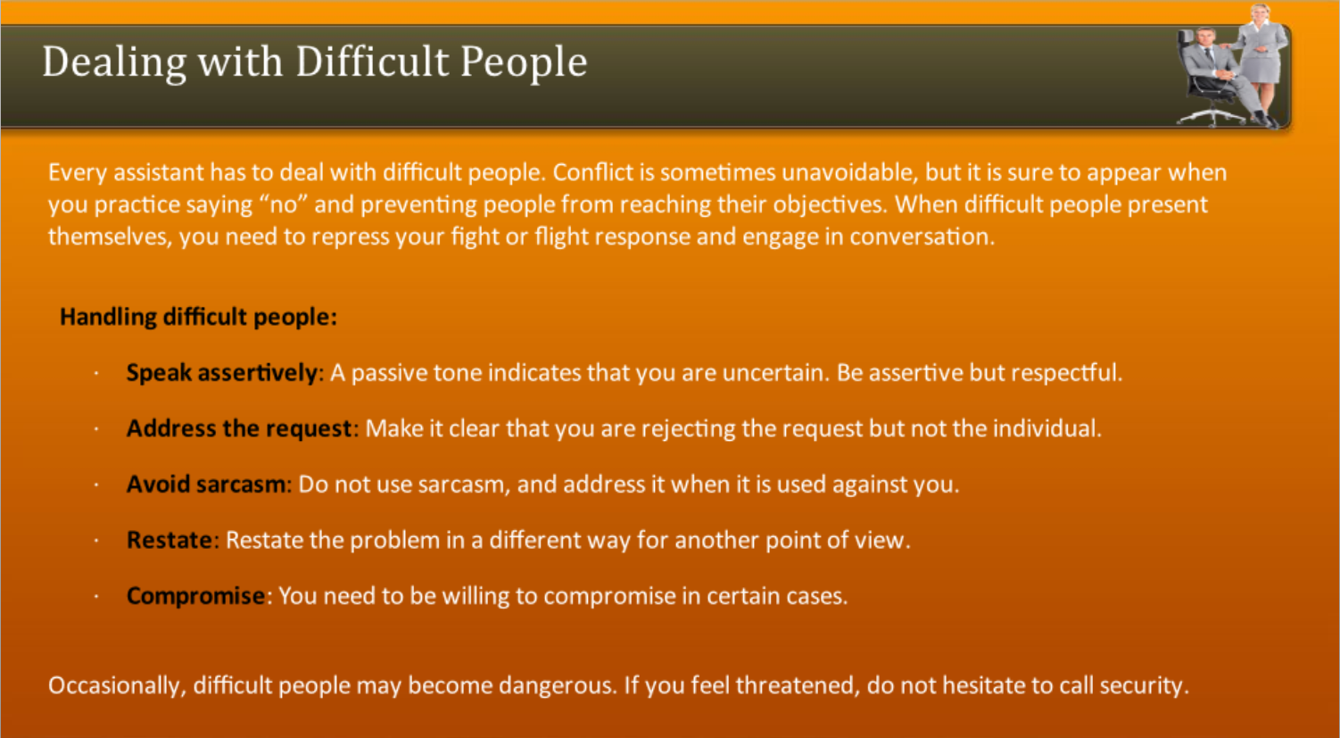 Dealing with Difficult People - FreshSkills