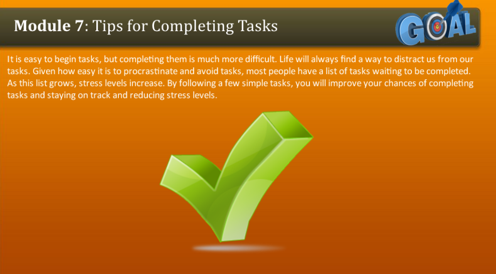 Tips for Completing Tasks - FreshSkills