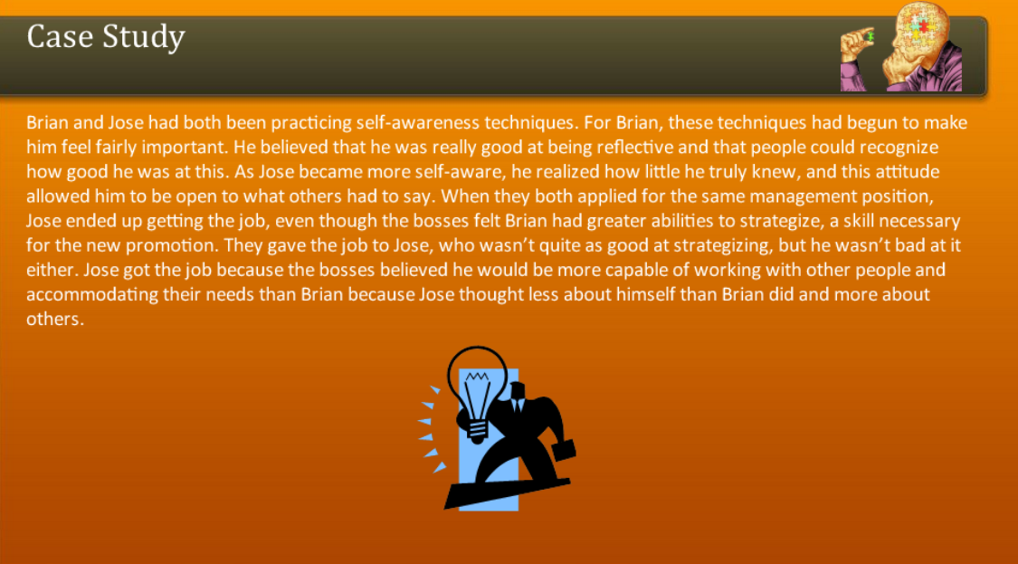 Case study: Module 10 - Improving Self Awareness - FreshSkills