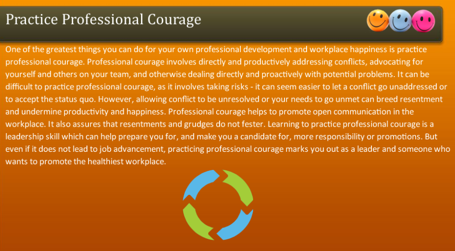 Practice Professional Courage - FreshSkills