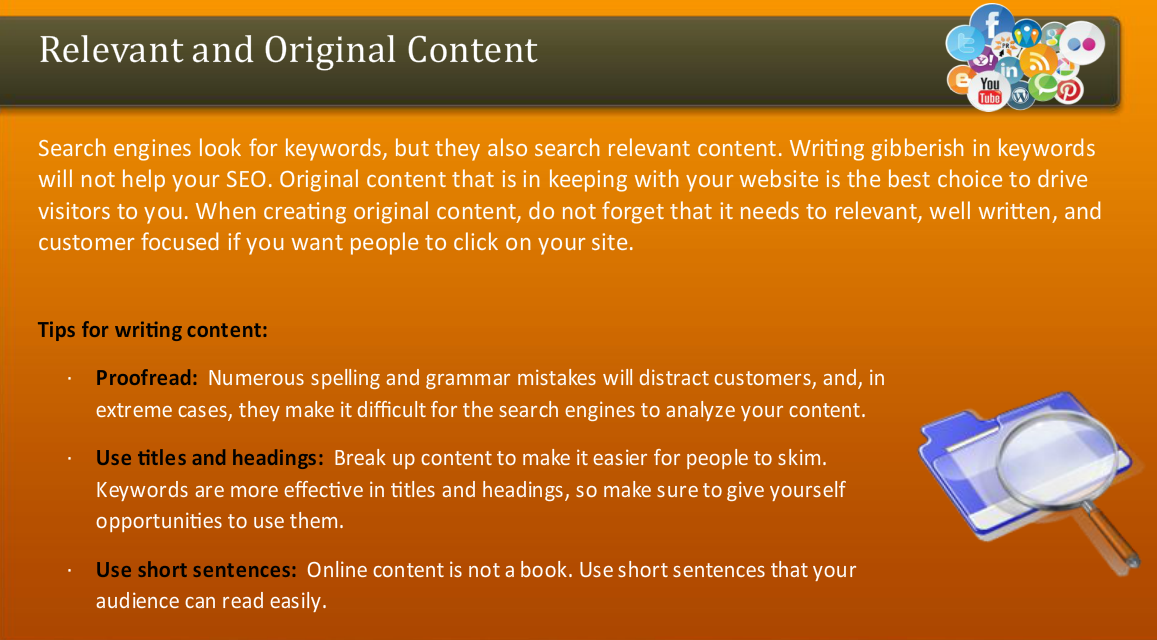 Relevant and Original Content - FreshSkills