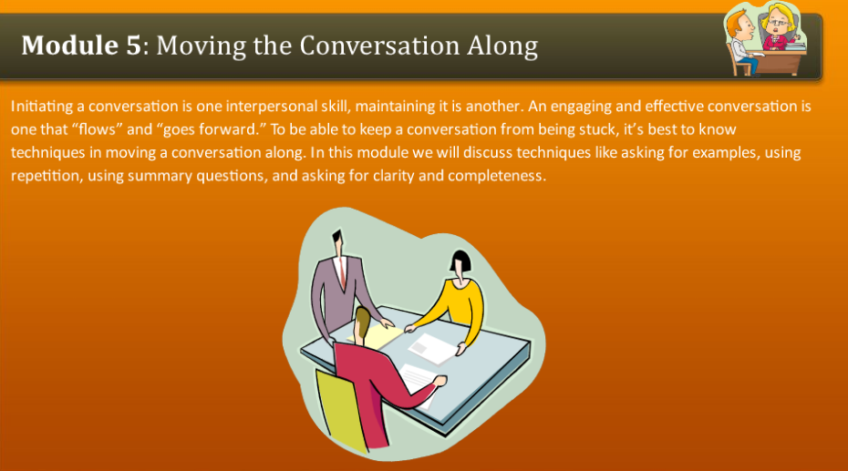 Moving the Conversation Along - FreshSkills