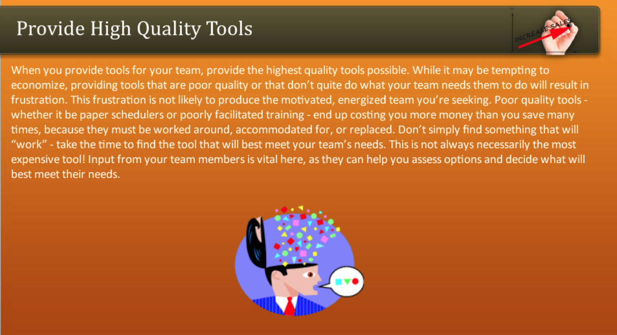Provide High Quality Tools - FreshSkills
