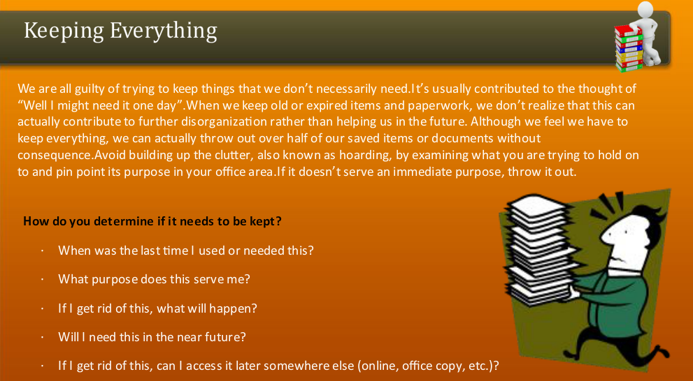 Keeping Everything - FreshSkills