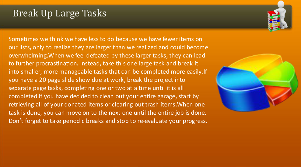Break Up Large Tasks - FreshSkills