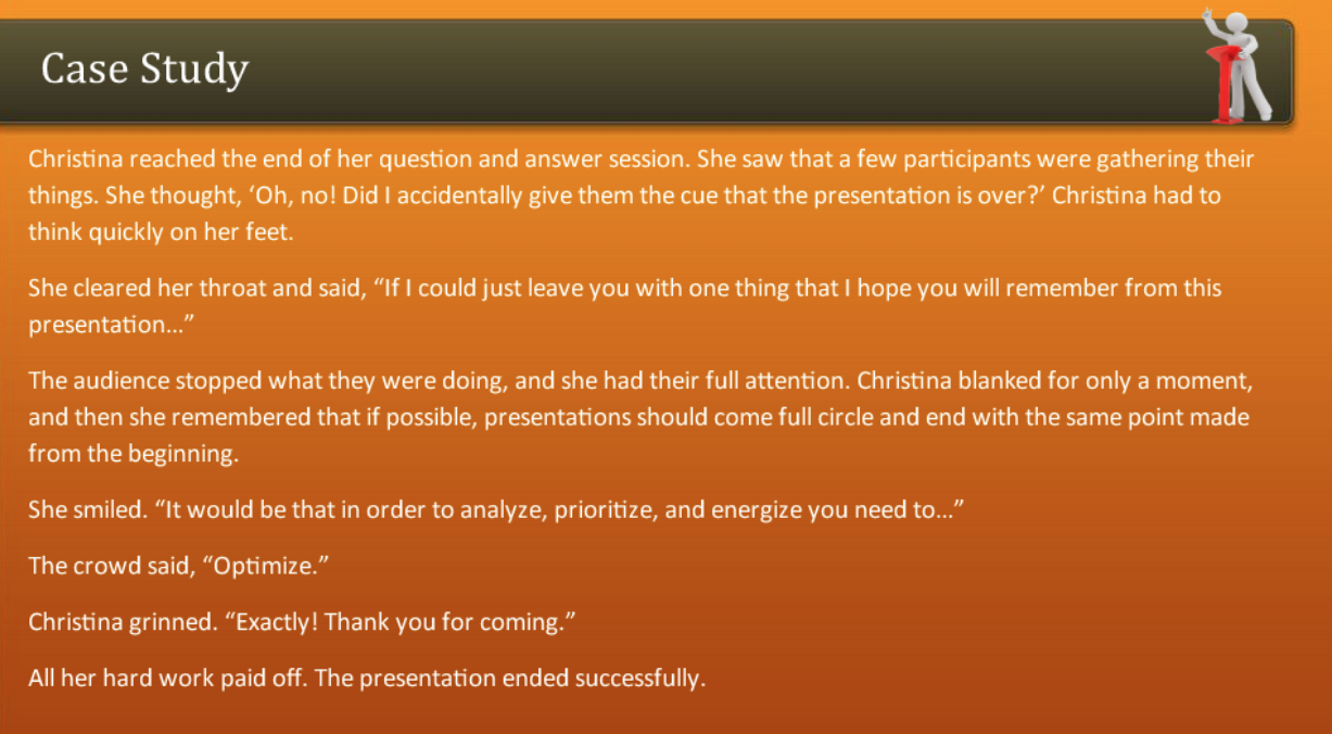 Case study: Module 10 - Public Speaking - FreshSkills