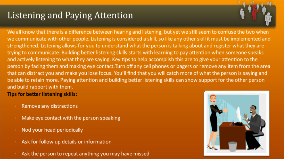 Listening and Paying Attention - FreshSkills