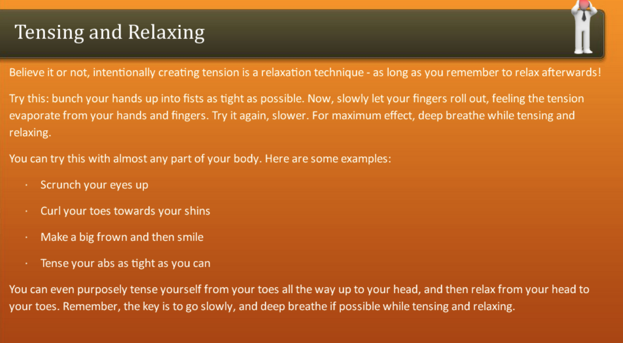 Tensing and Relaxing - FreshSkills