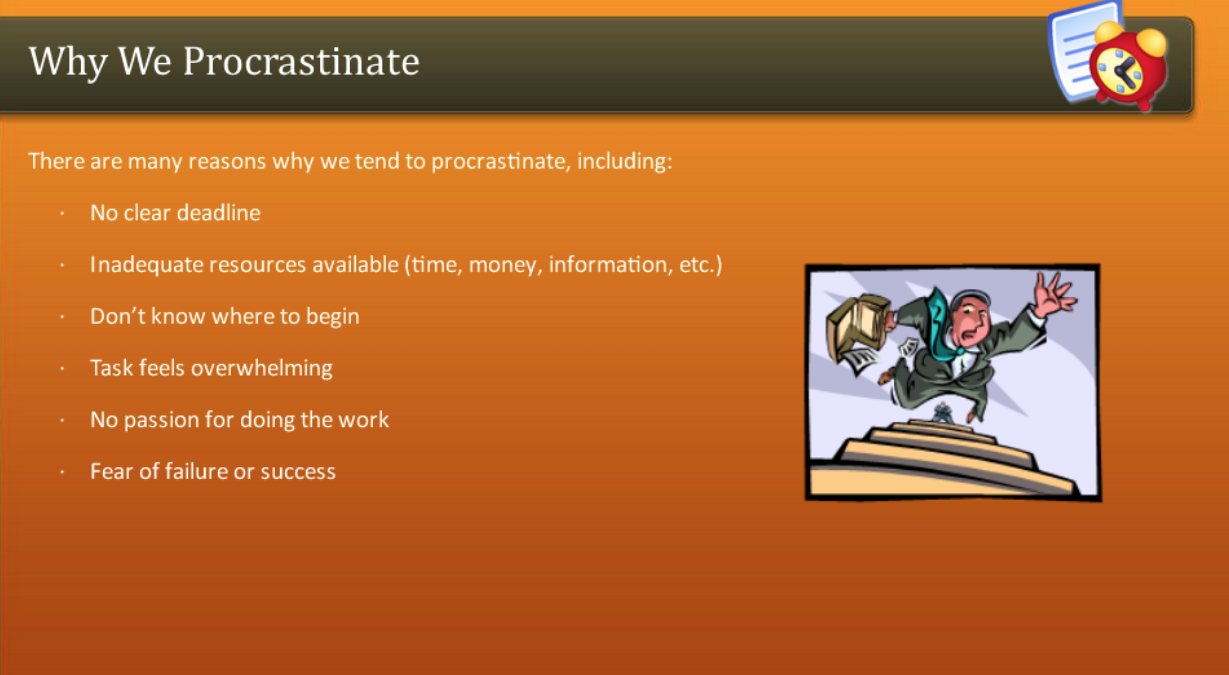 Why We Procrastinate - FreshSkills