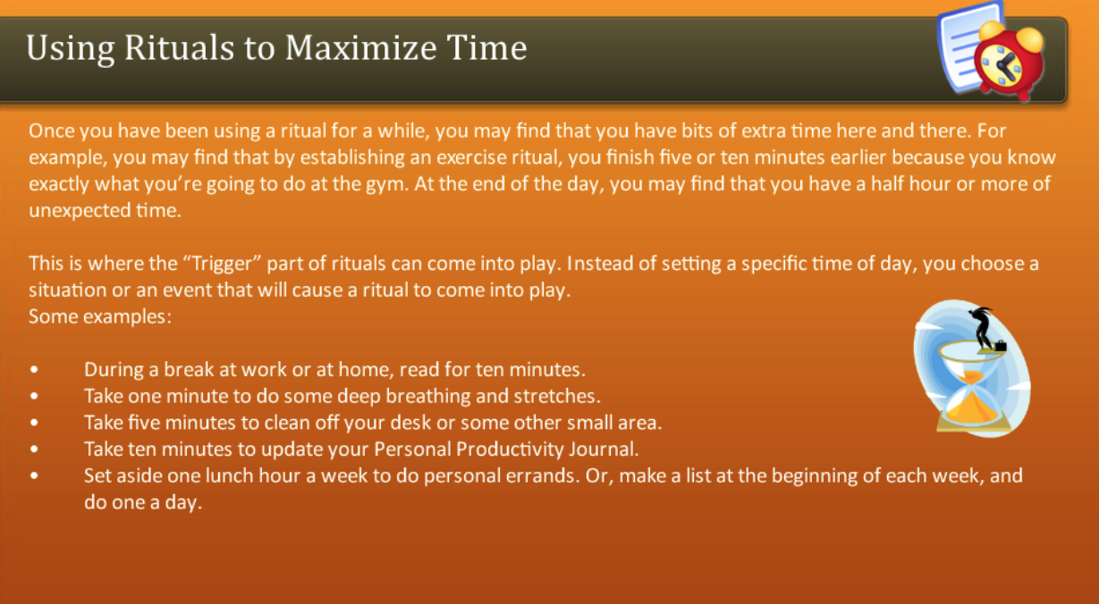 Using Rituals to Maximize Time - FreshSkills