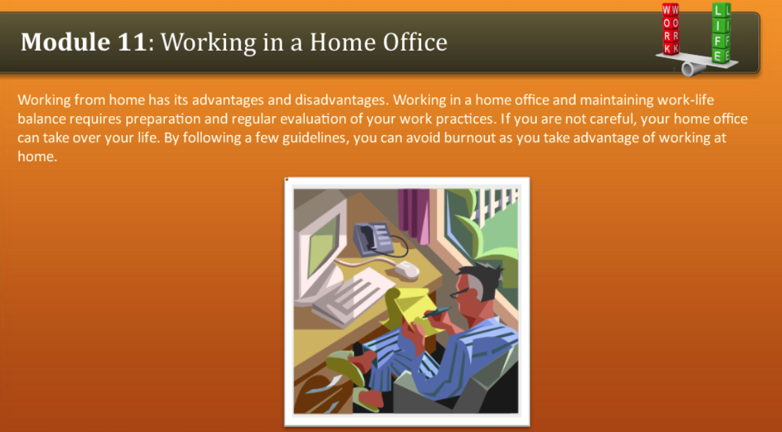 Working in a Home Office - FreshSkills